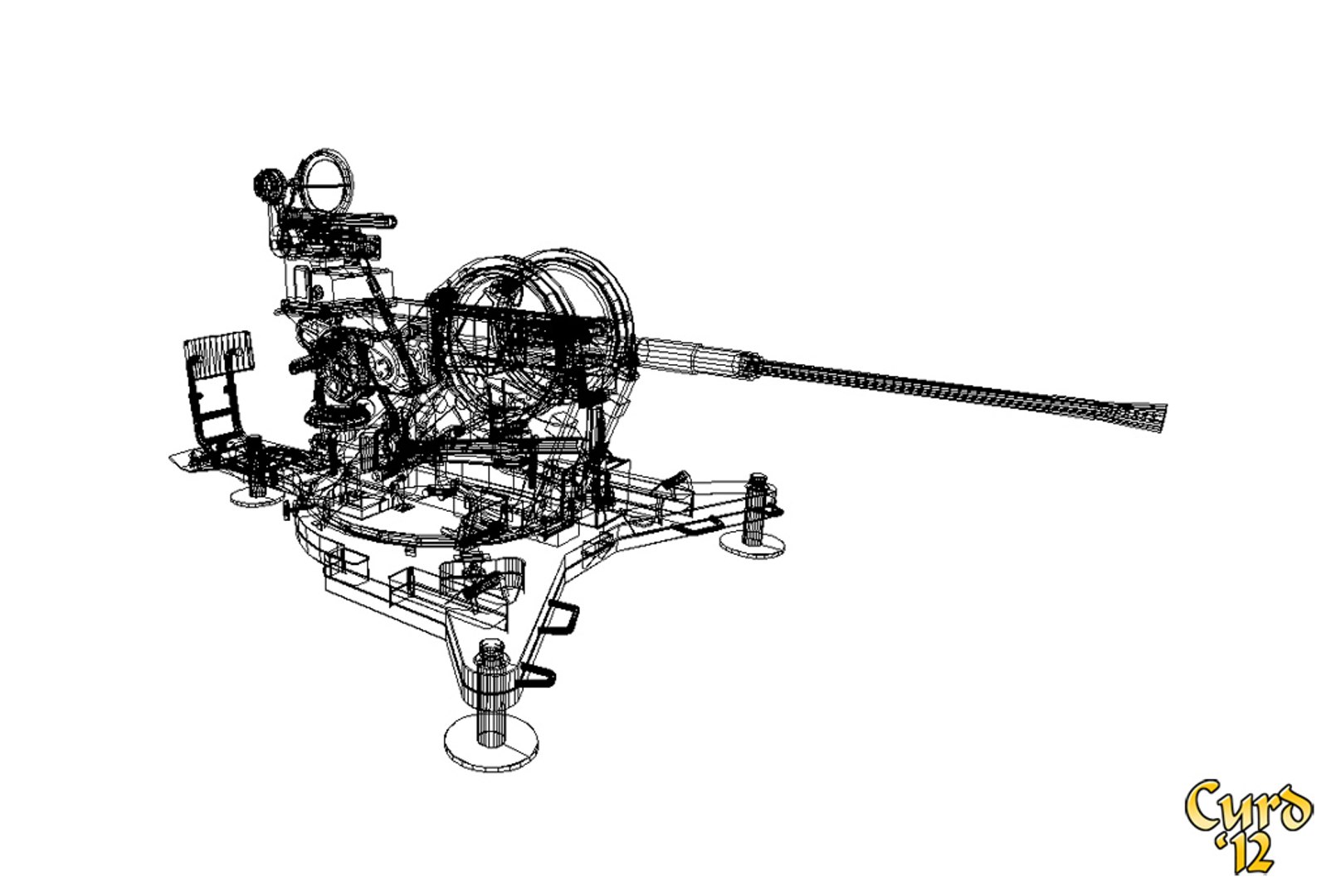 Lightwave Flak 38 Gun