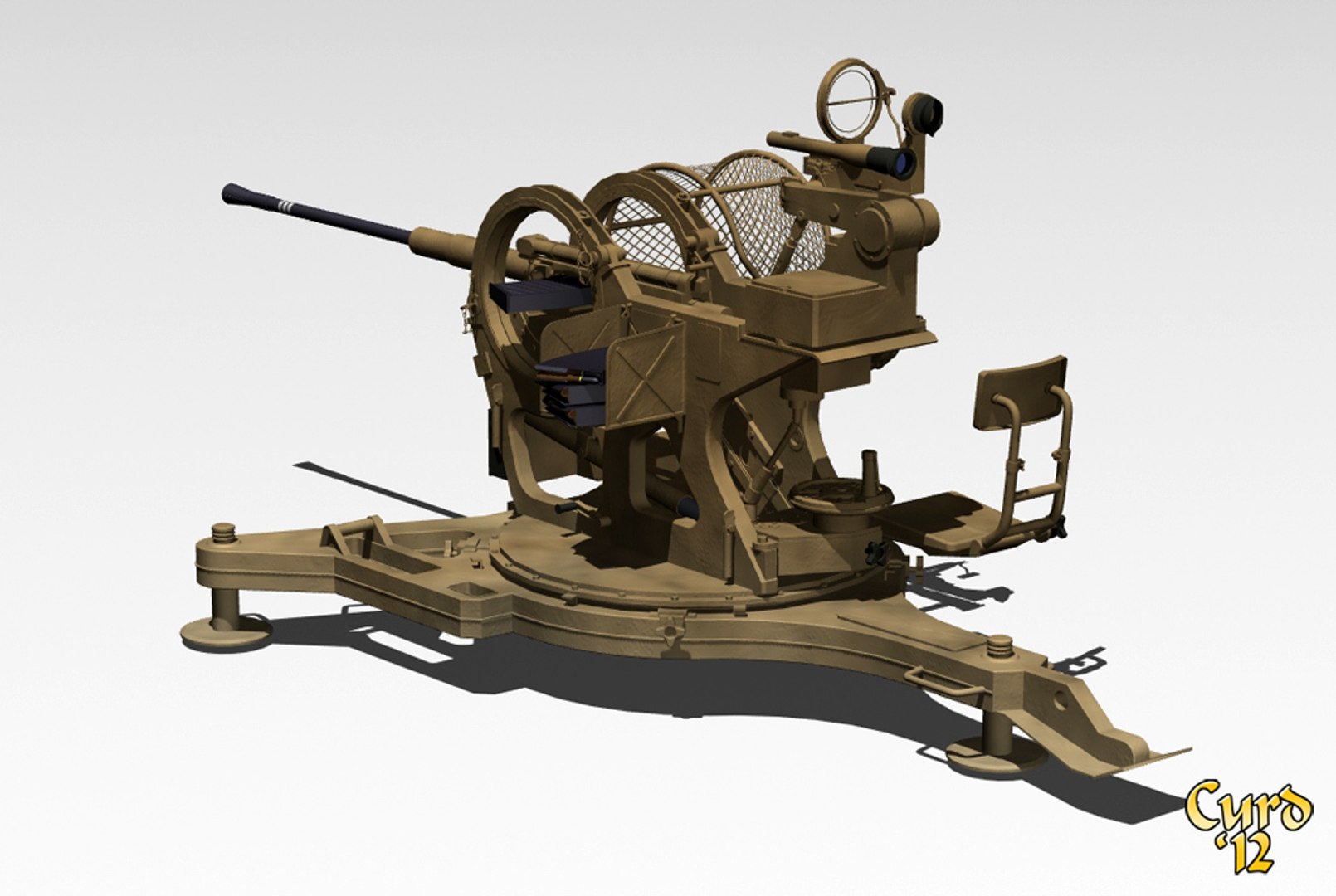Lightwave Flak 38 Gun