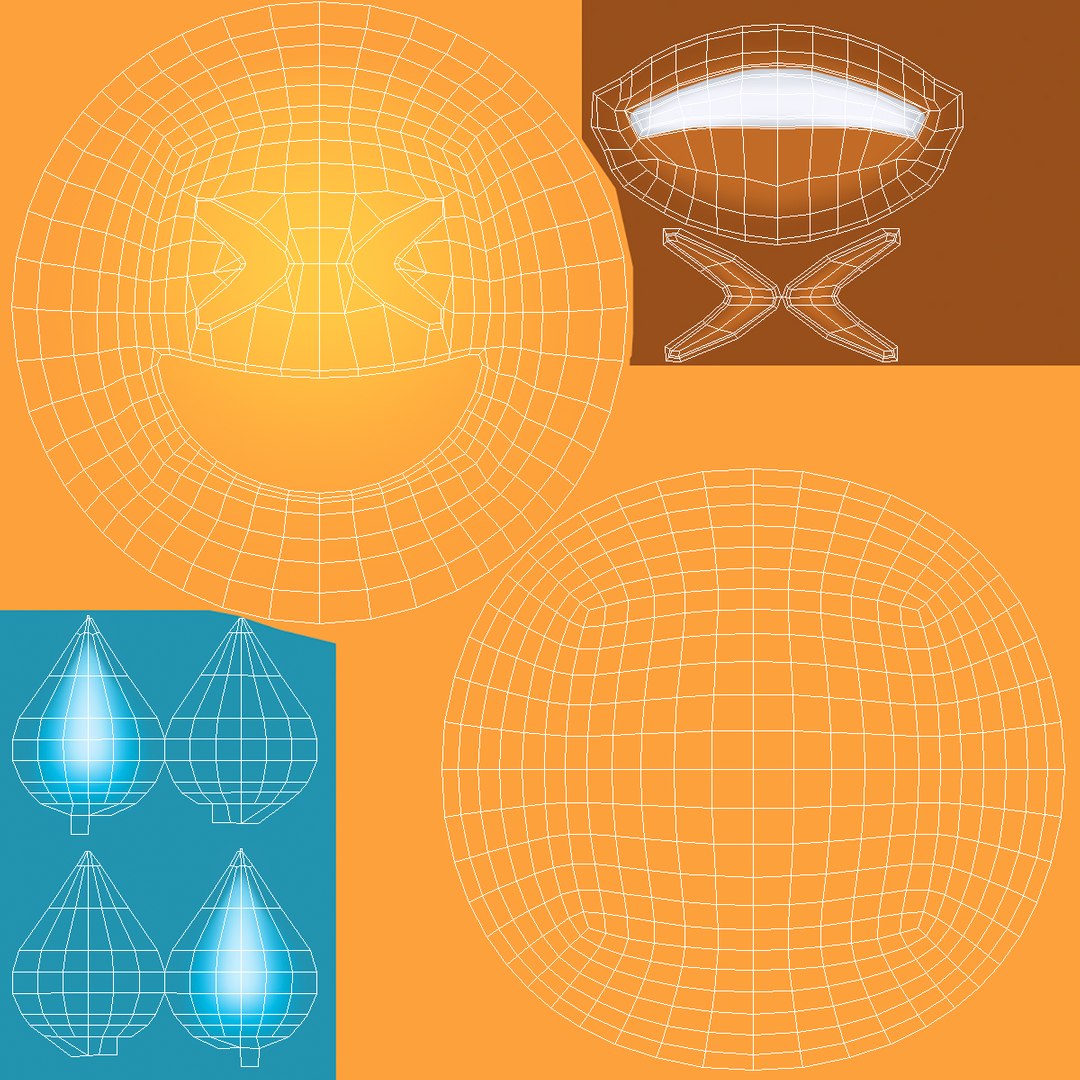 3D Model Set Of Smiling Emoji Balls - TurboSquid 2203762