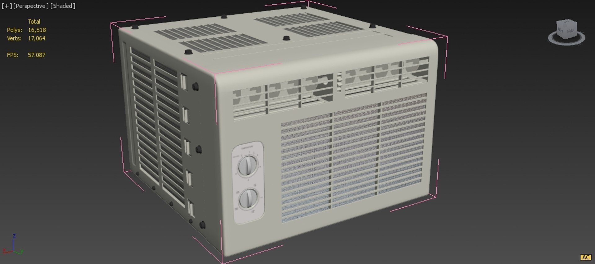 Air conditioner windows type 3D model - TurboSquid 1607407