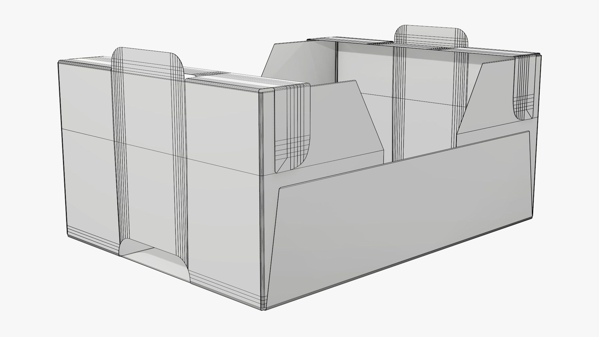 Tray Cardboard Retail Model - TurboSquid 1601302