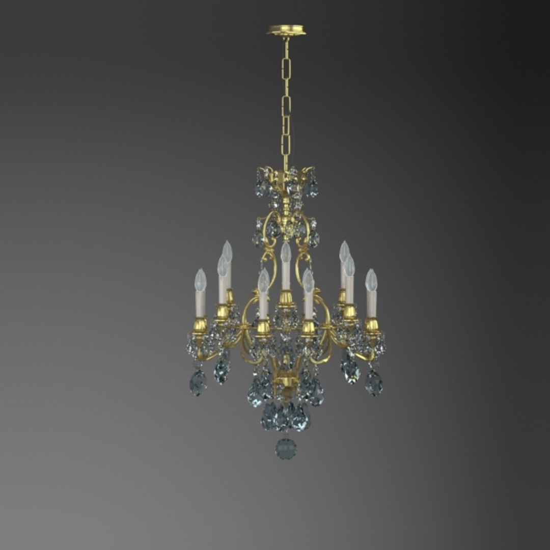 3d crystal chandelier model