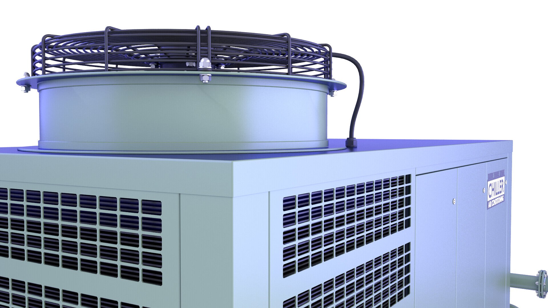 Rooftop Chiller System 4 3D Model - TurboSquid 2098366