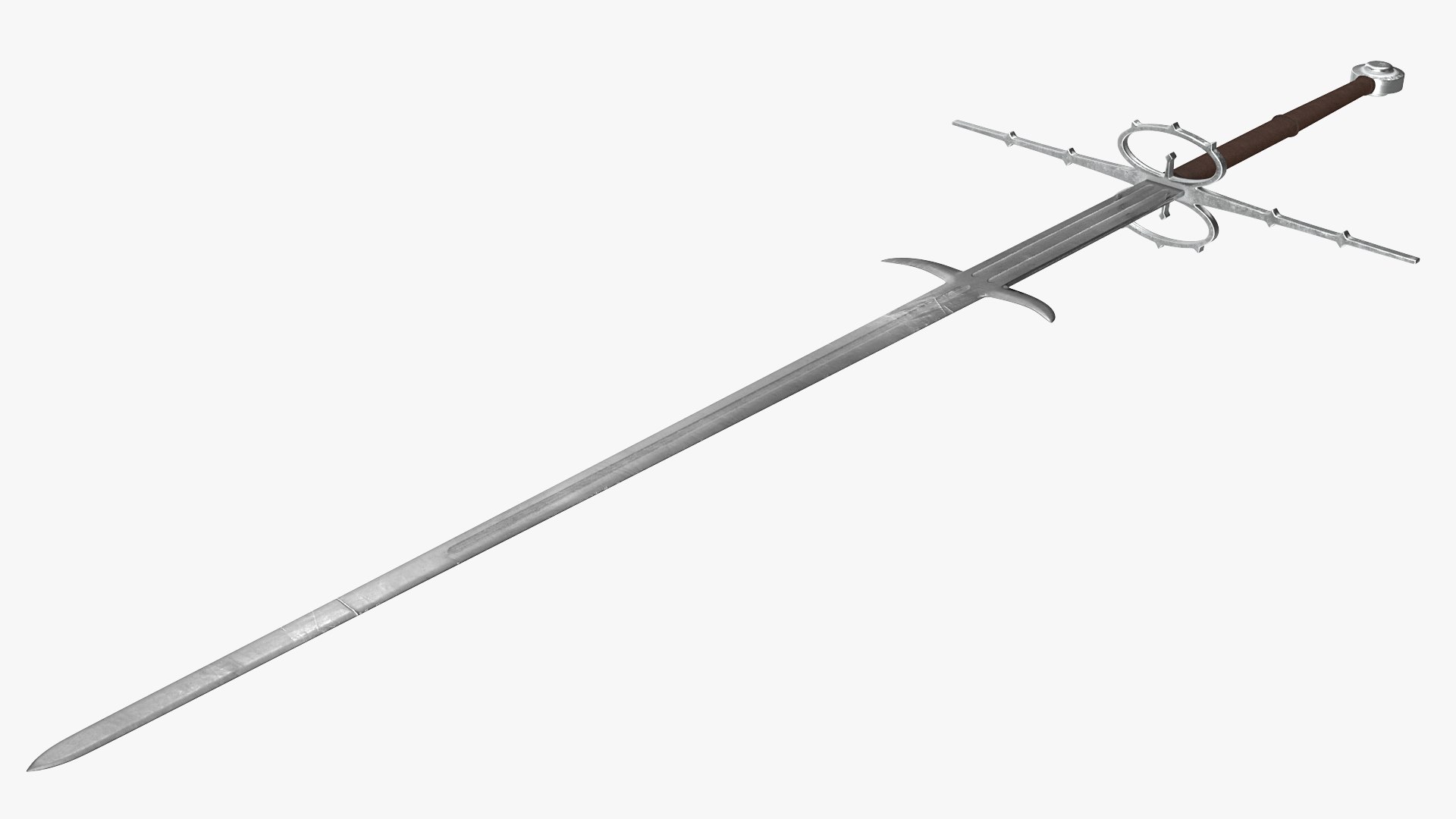 3D medieval zweihander two-handed sword model - TurboSquid 1521116