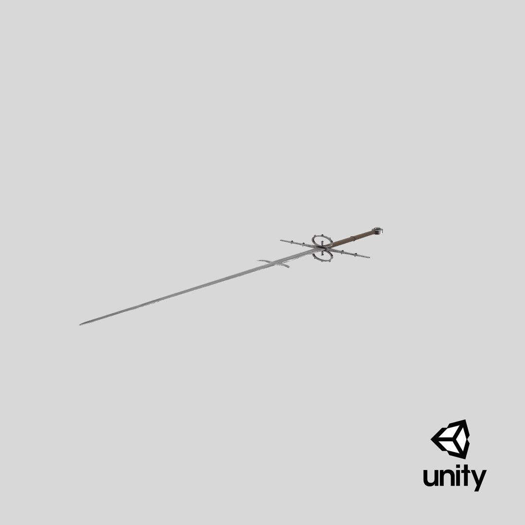 3D medieval zweihander two-handed sword model - TurboSquid 1521116