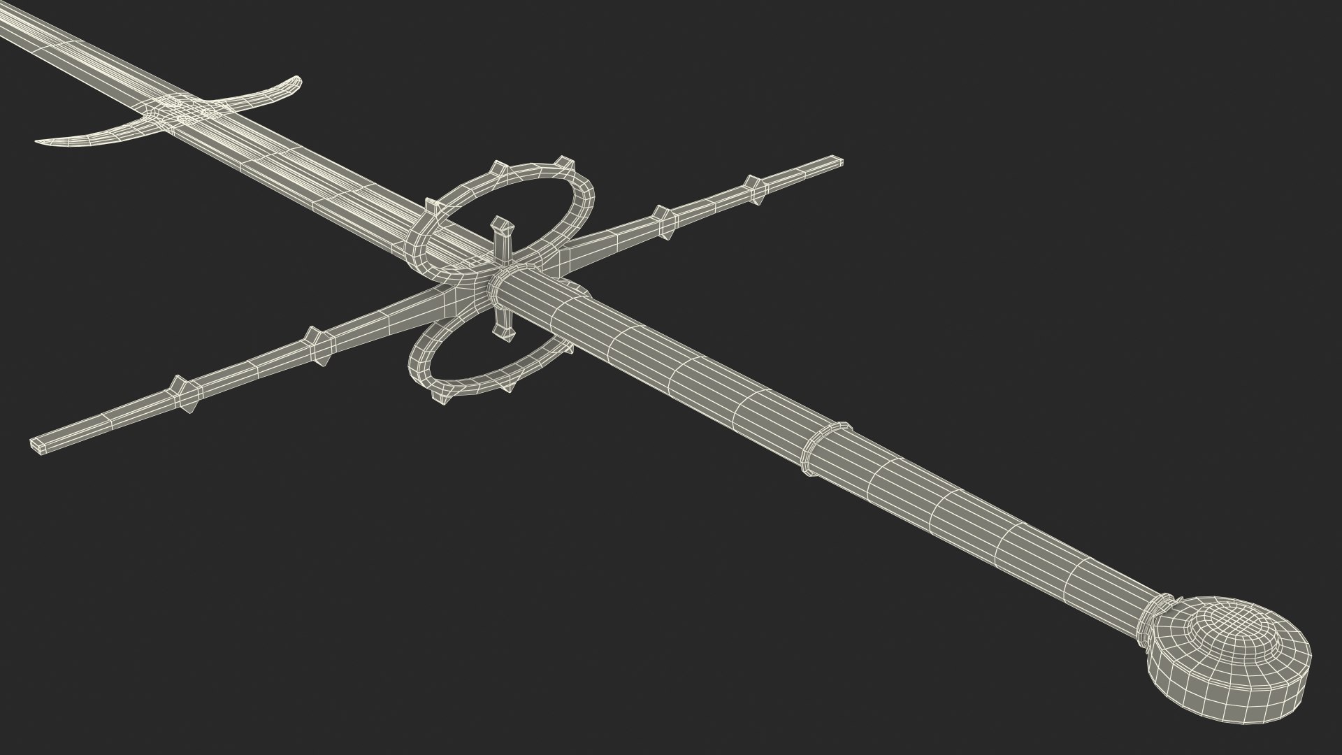 3D medieval zweihander two-handed sword model - TurboSquid 1521116