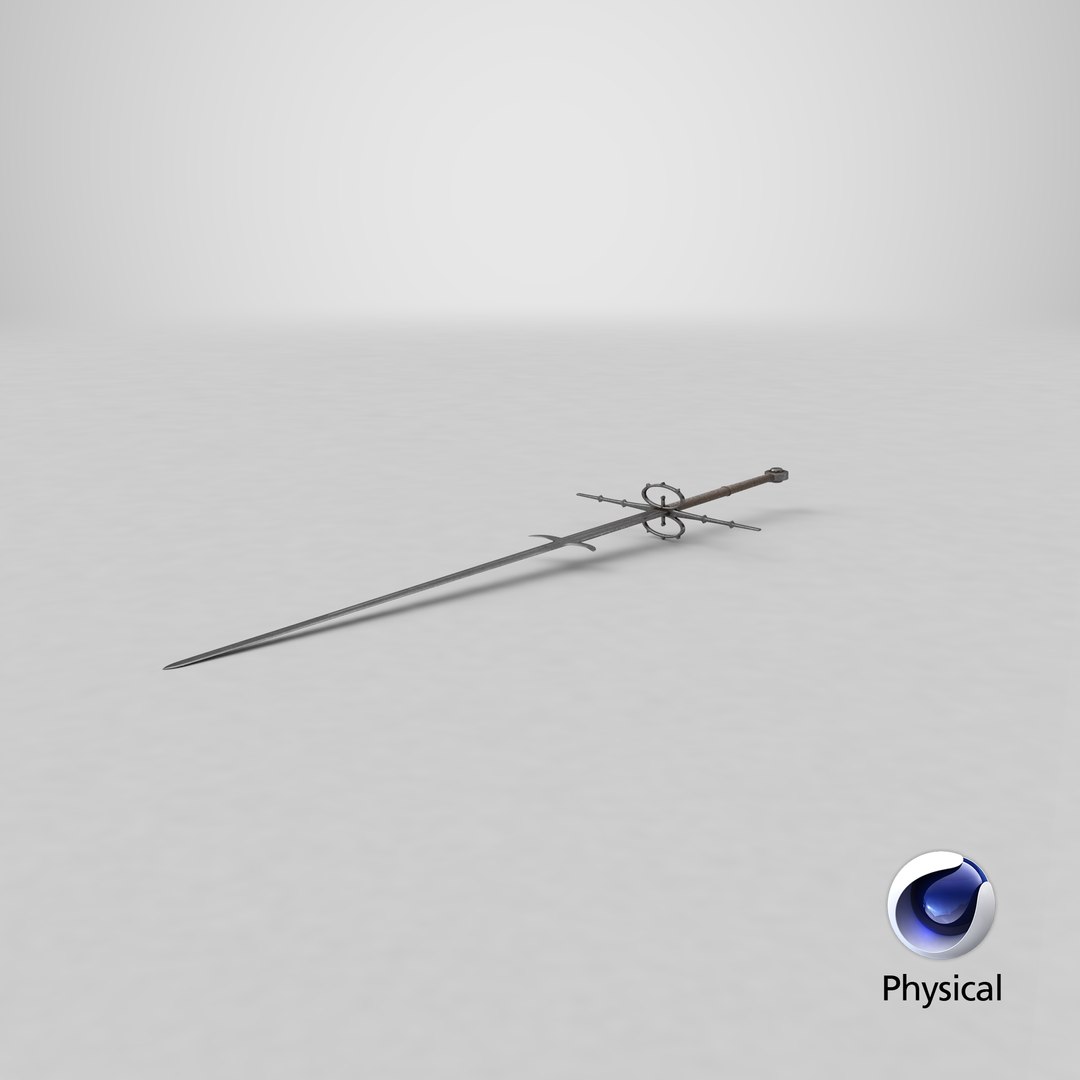 3D medieval zweihander two-handed sword model - TurboSquid 1521116
