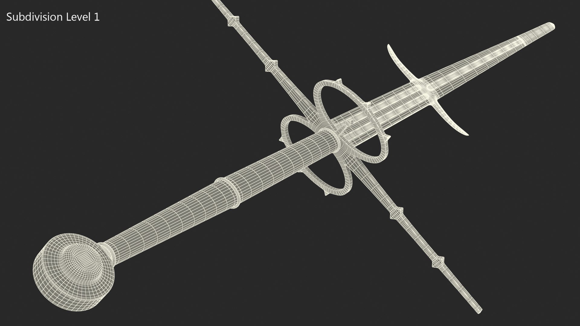 3D medieval zweihander two-handed sword model - TurboSquid 1521116