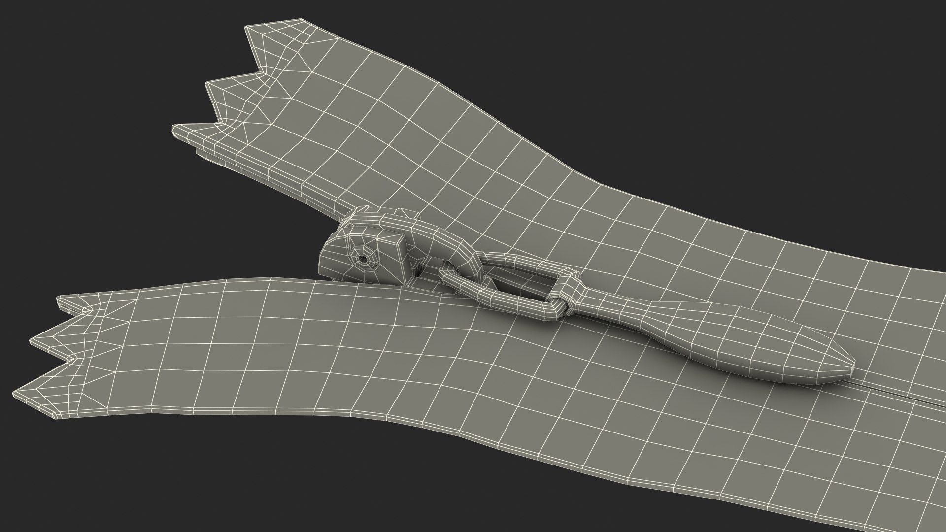 3D Nylon Invisible Zipper Black model - TurboSquid 1812130