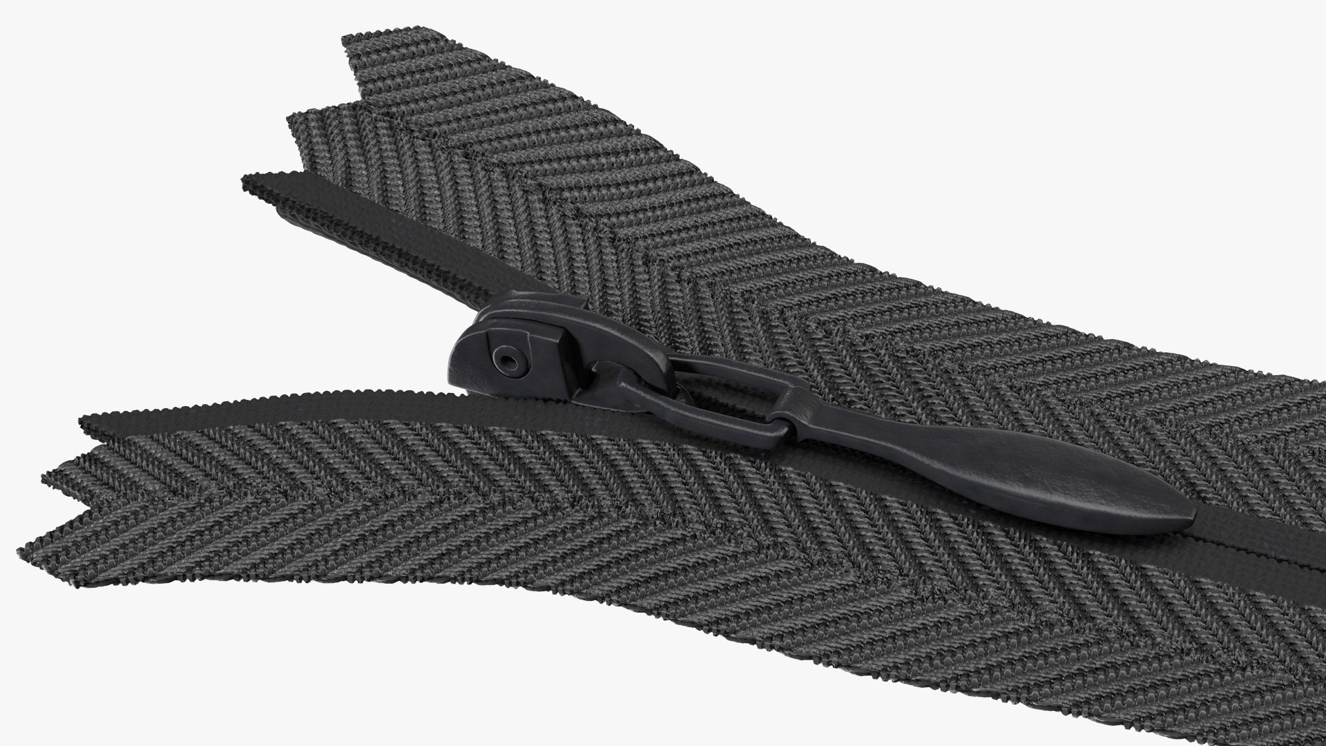 3D Nylon Invisible Zipper Black model - TurboSquid 1812130