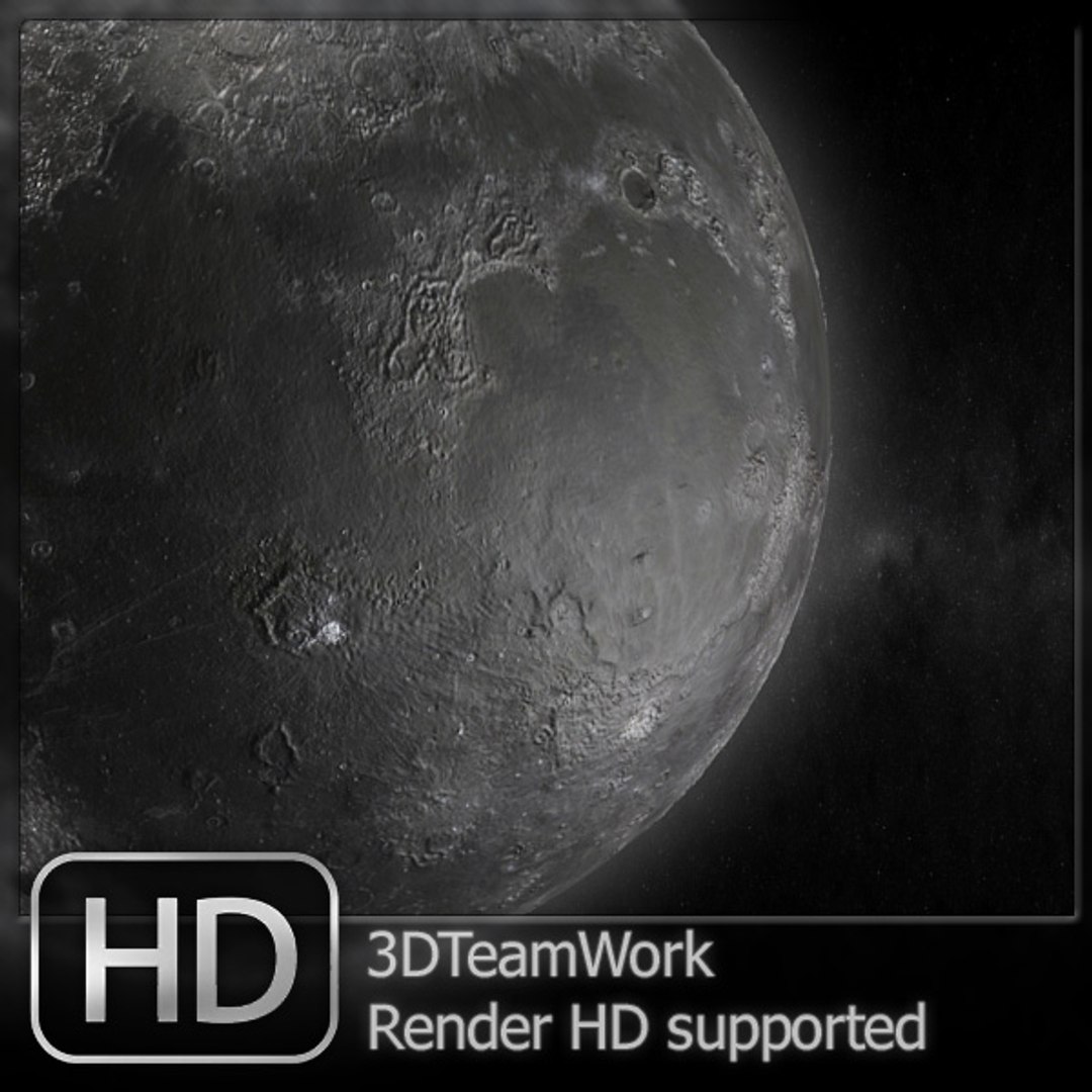 Moon Hd Suported Render 3d Model