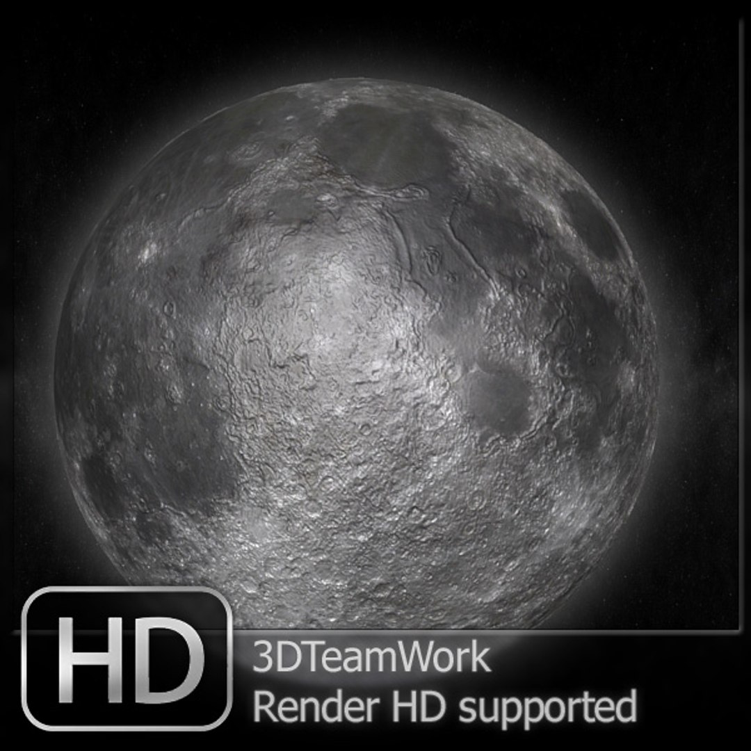 Moon Hd Suported Render 3d Model