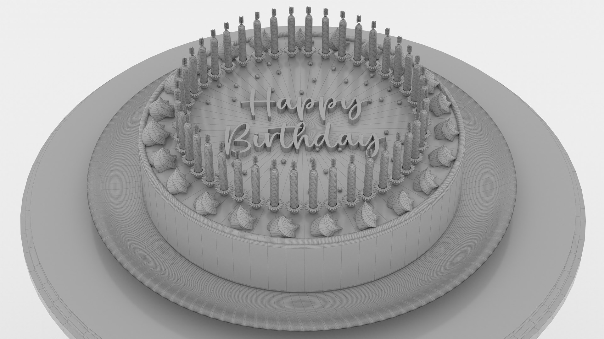 3D Model Birthday Cake 8K - TurboSquid 2203433
