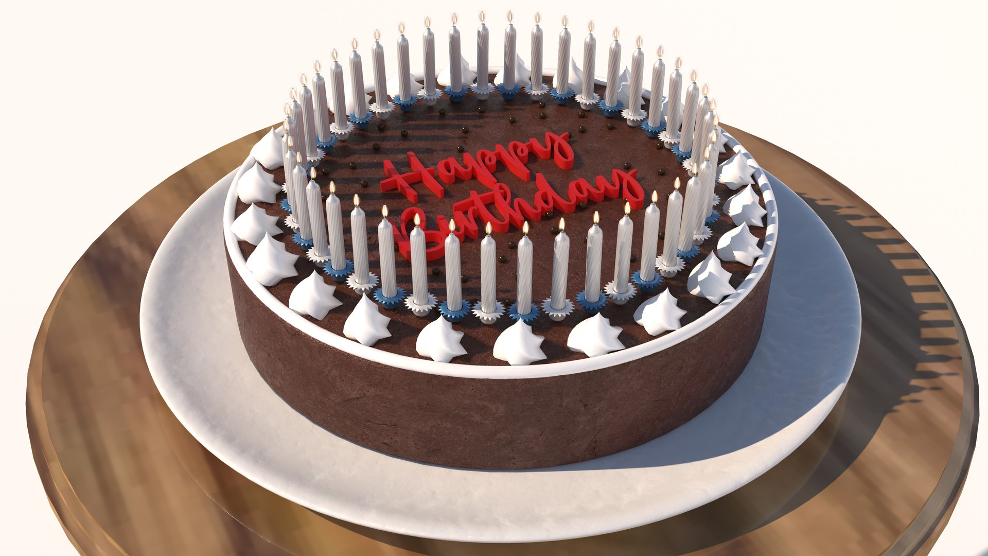 3D Model Birthday Cake 8K - TurboSquid 2203433