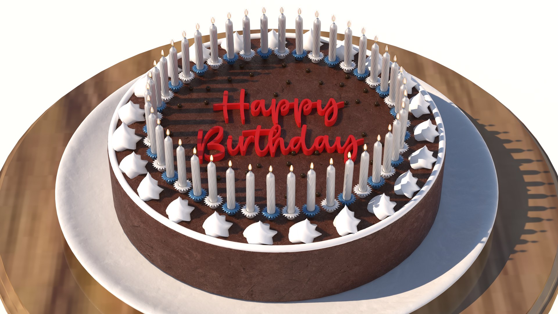 3D Model Birthday Cake 8K - TurboSquid 2203433
