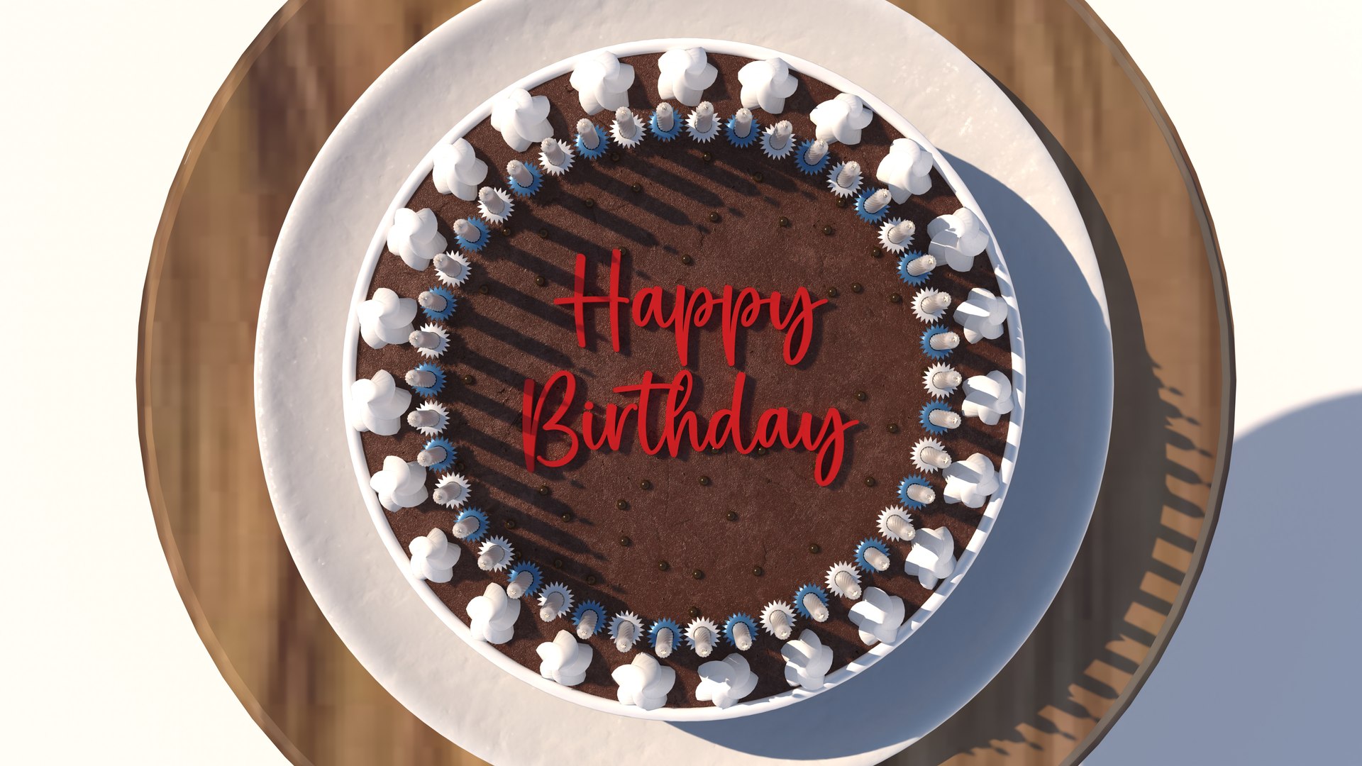 3D Model Birthday Cake 8K - TurboSquid 2203433