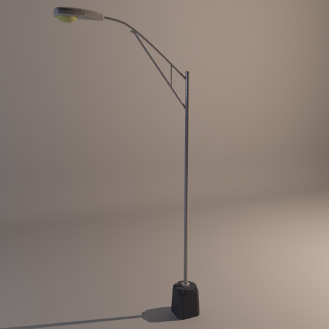 3d street light model