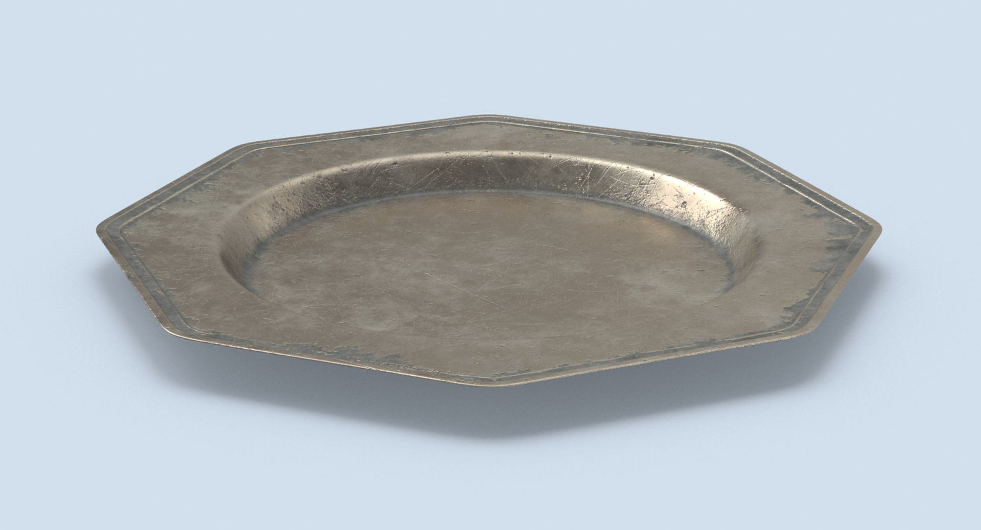 Pewter-dishware---plate-01 3D - TurboSquid 1155388