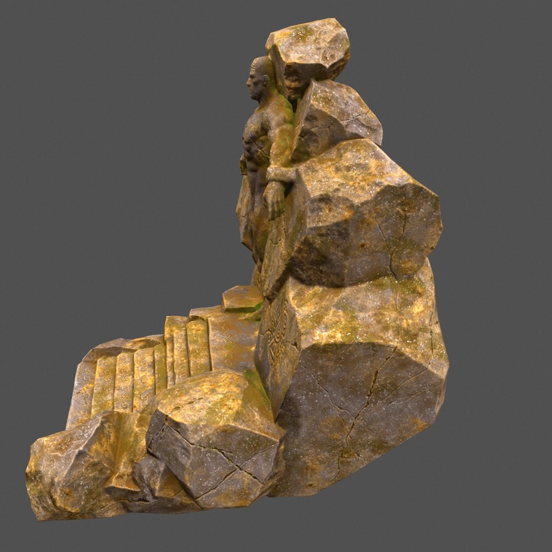 3d Gate Cave Model