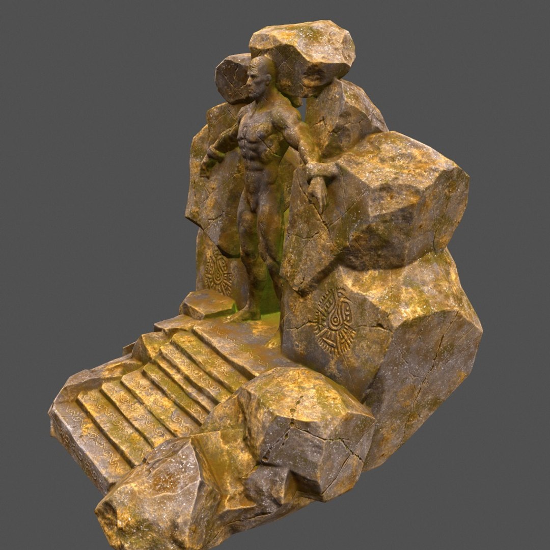 3d Gate Cave Model