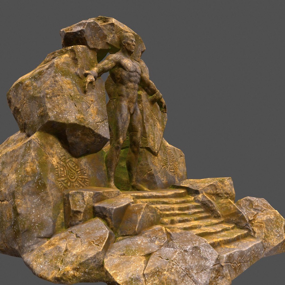 3d Gate Cave Model