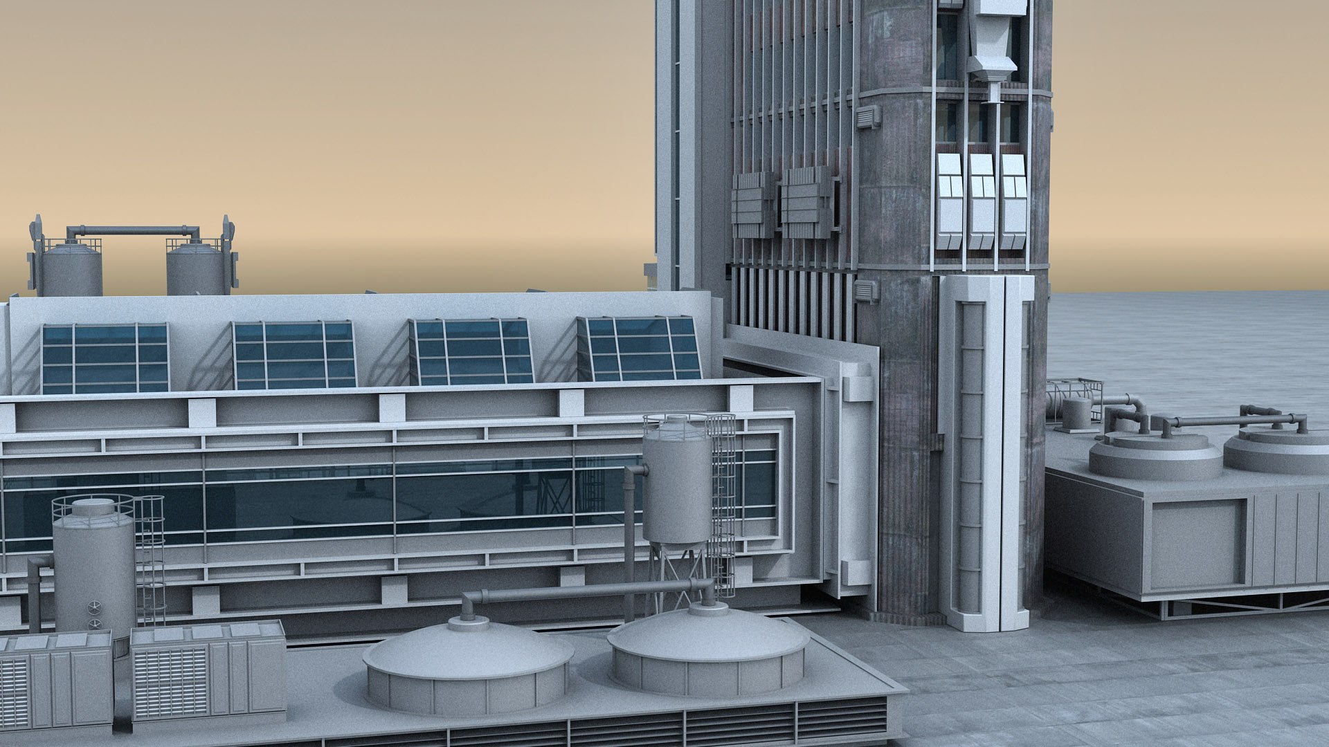 3D Future Building 025 - TurboSquid 2293608