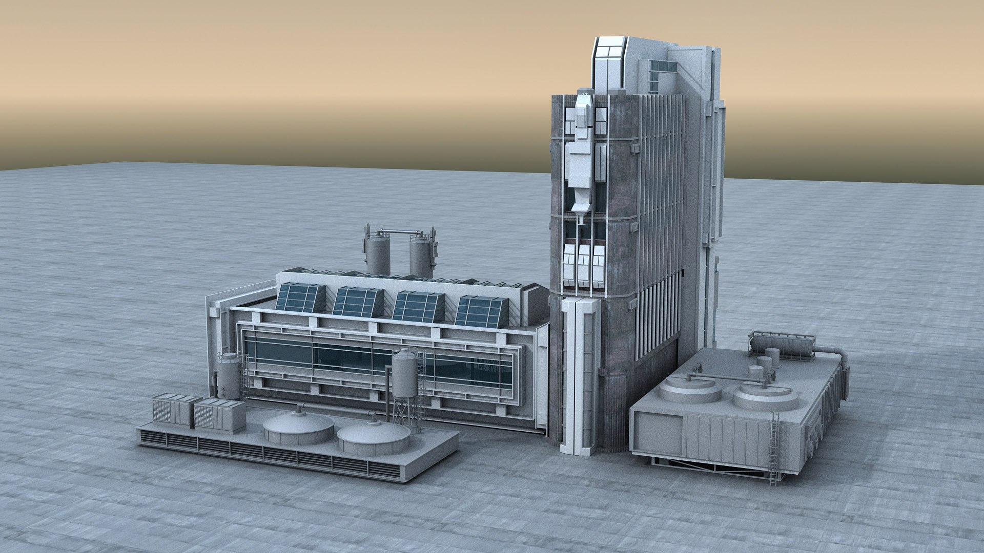 3D Future Building 025 - TurboSquid 2293608