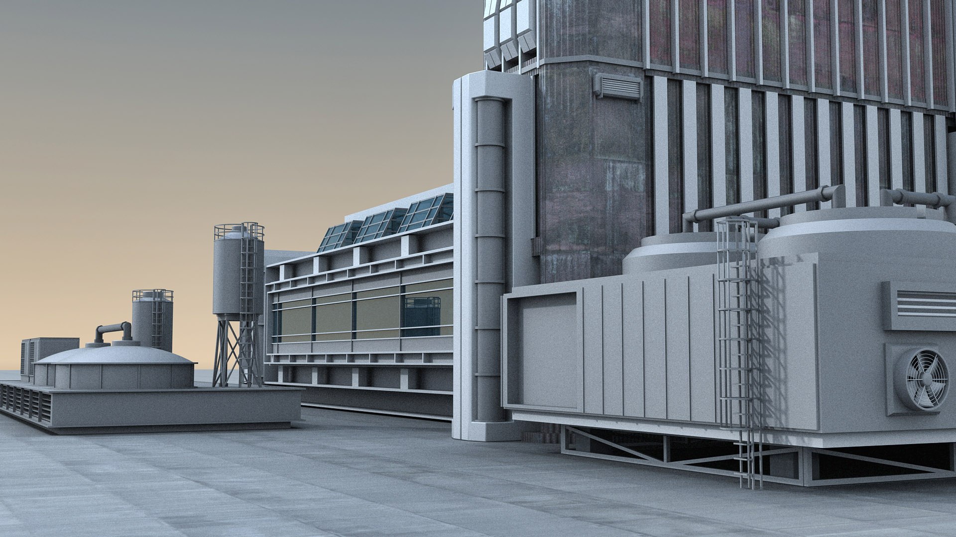 3D Future Building 025 - TurboSquid 2293608