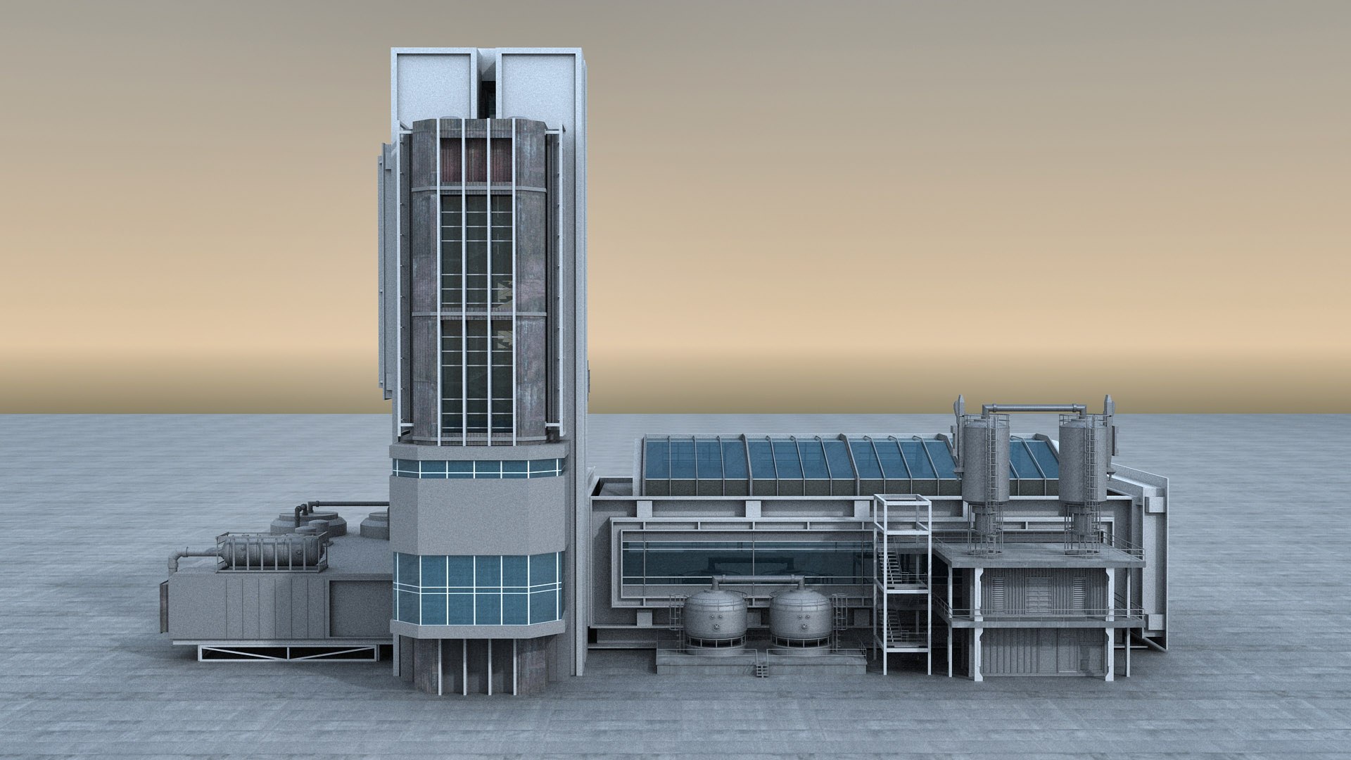 3D Future Building 025 - TurboSquid 2293608