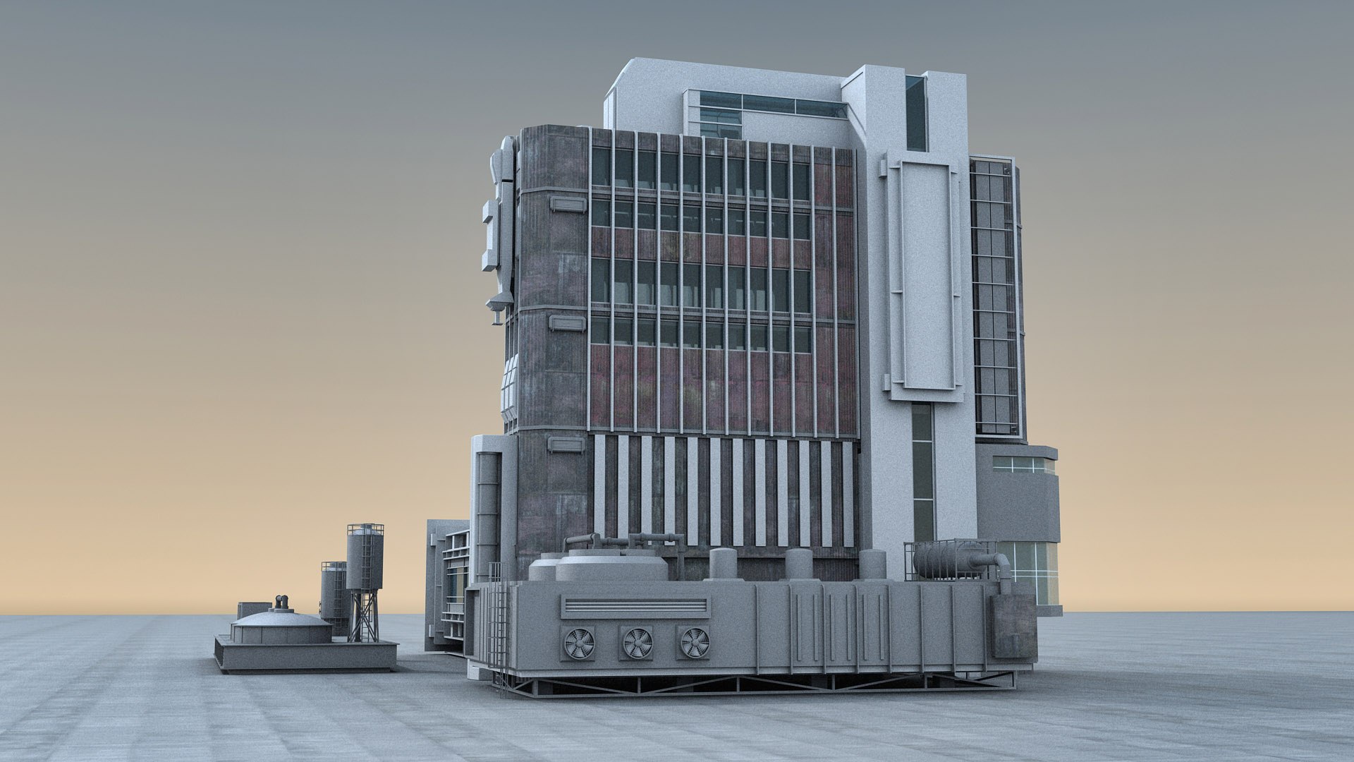 3D Future Building 025 - TurboSquid 2293608