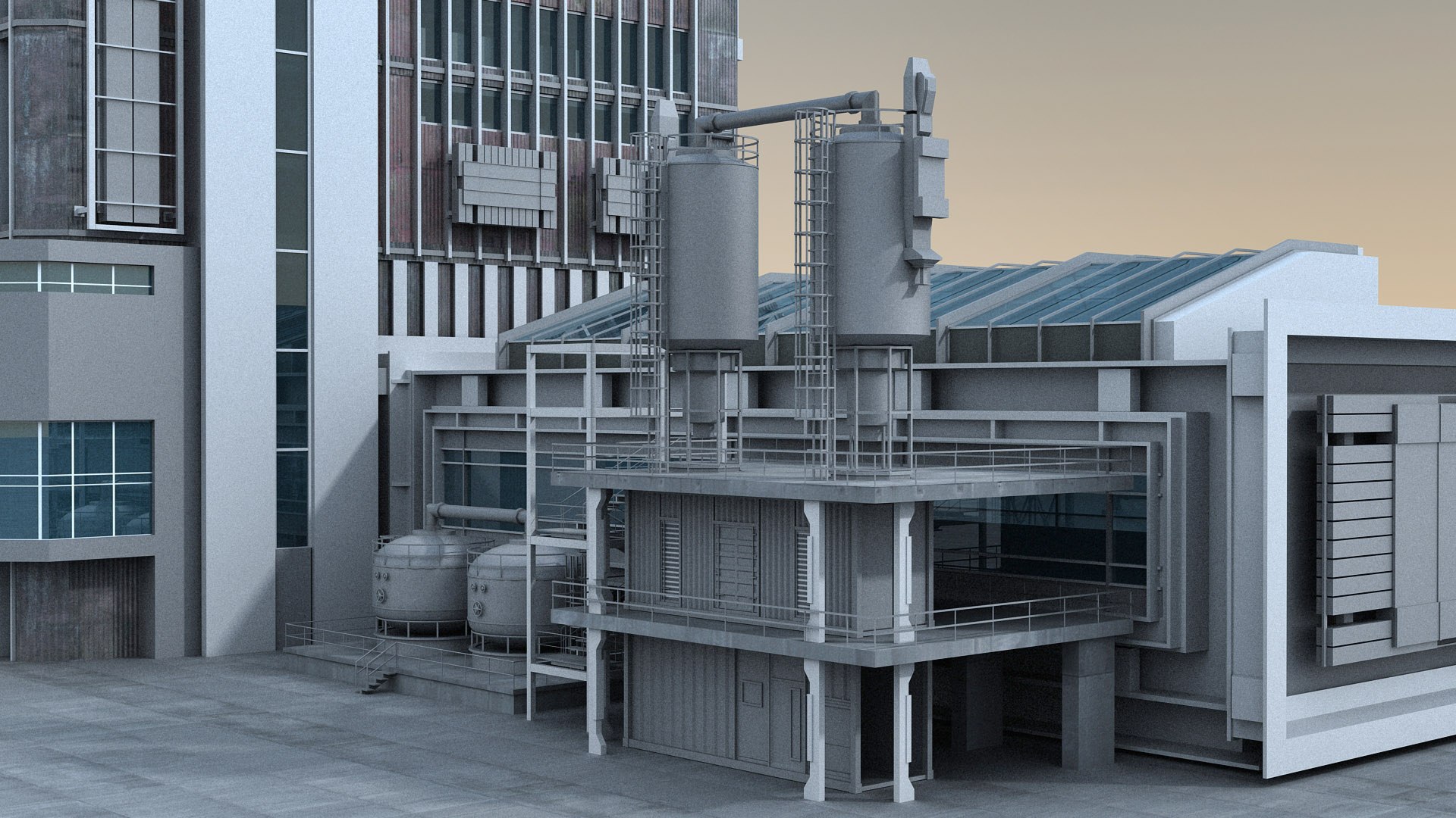 3D Future Building 025 - TurboSquid 2293608