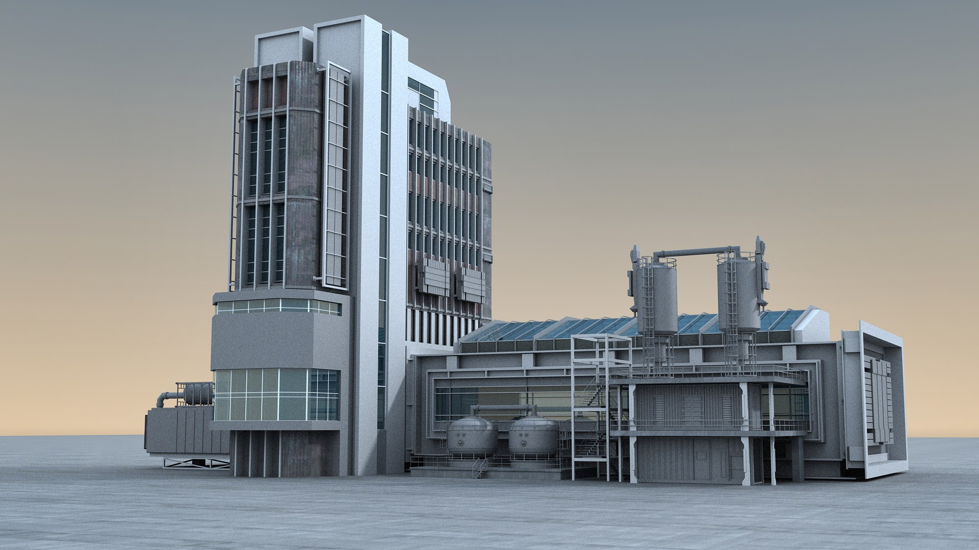 3D Future Building 025 - TurboSquid 2293608