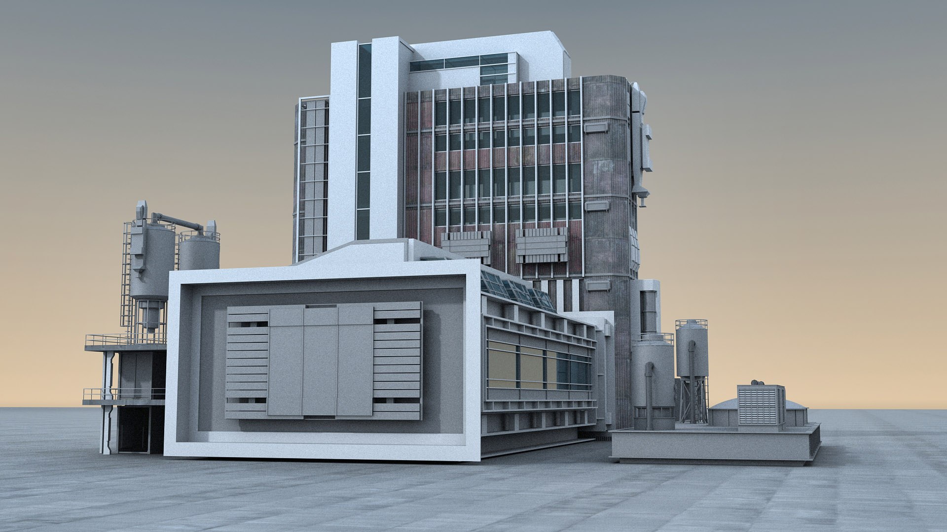 3D Future Building 025 - TurboSquid 2293608