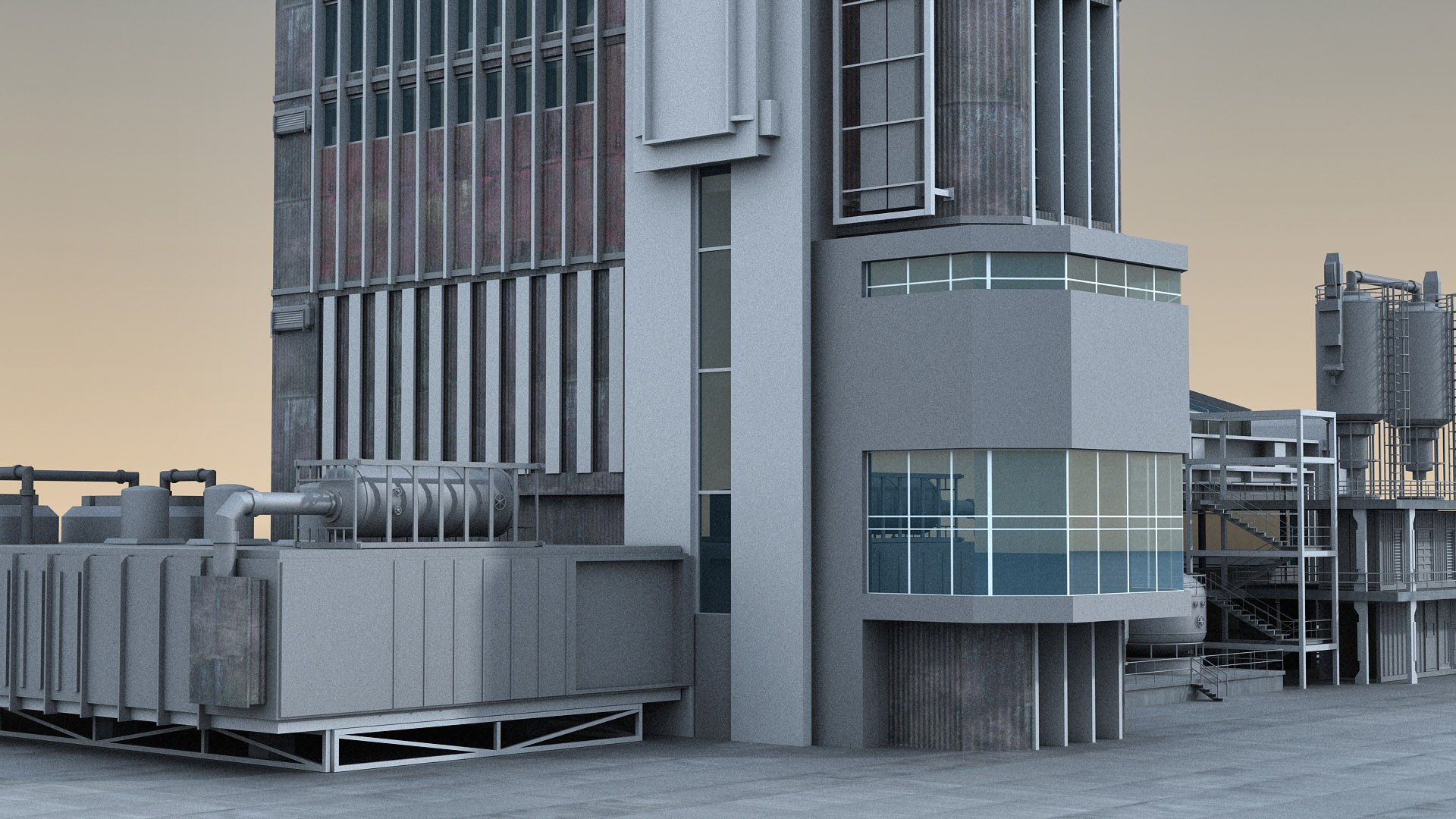 3D Future Building 025 - TurboSquid 2293608