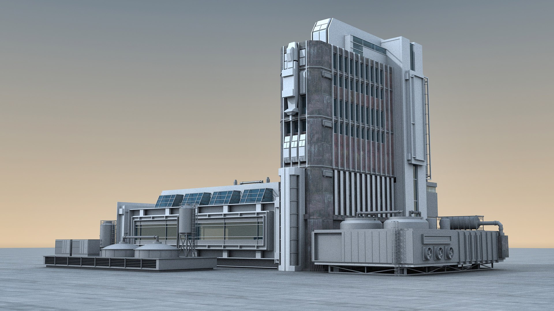 3D Future Building 025 - TurboSquid 2293608