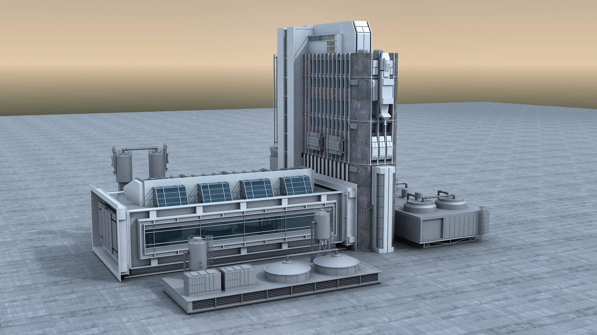 3D Future Building 025 - TurboSquid 2293608