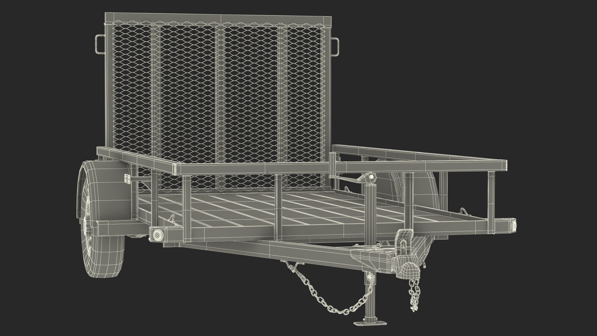3D Big Tex Utility Trailer model - TurboSquid 2091544