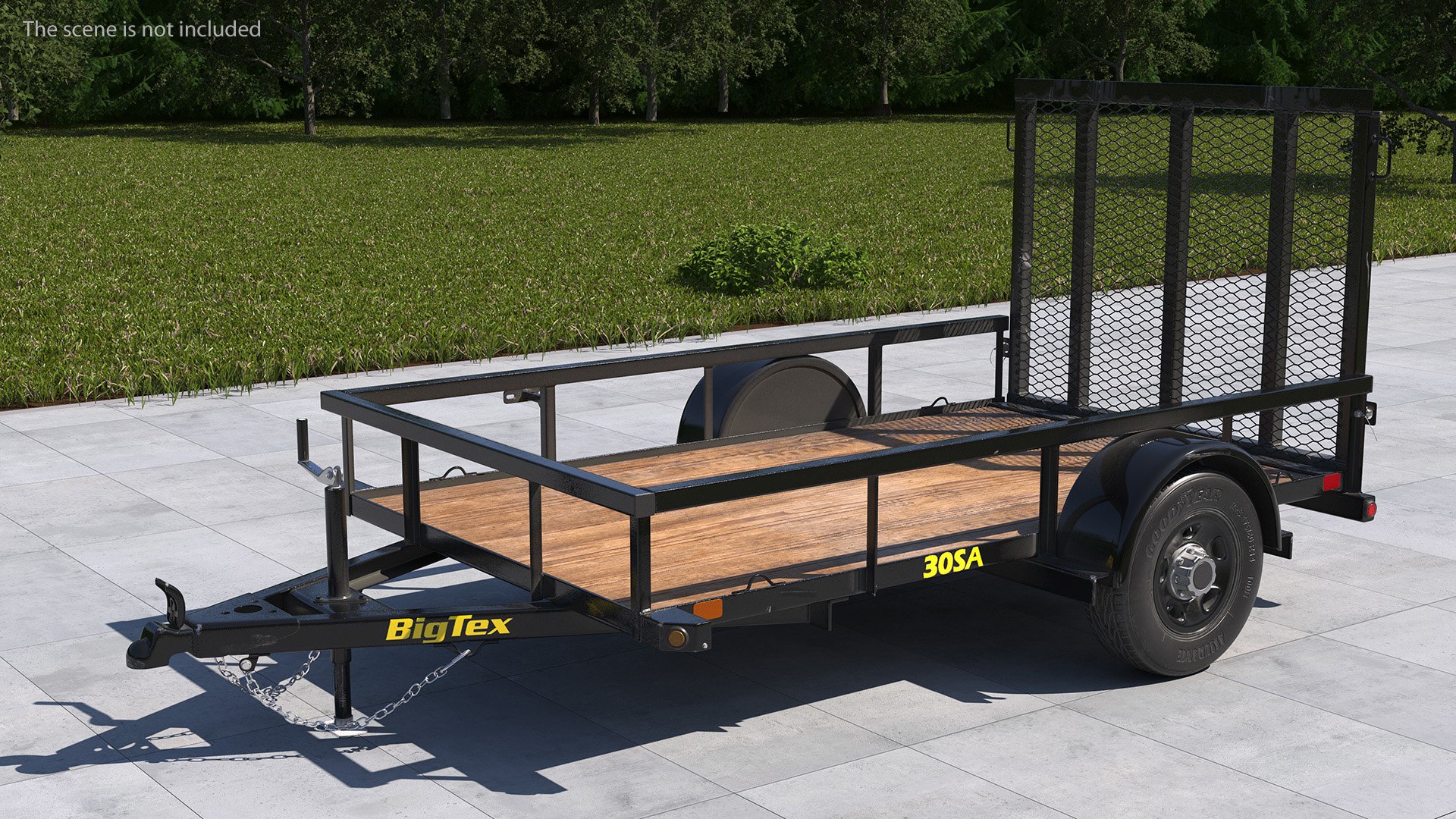 3D Big Tex Utility Trailer Model - TurboSquid 2091544