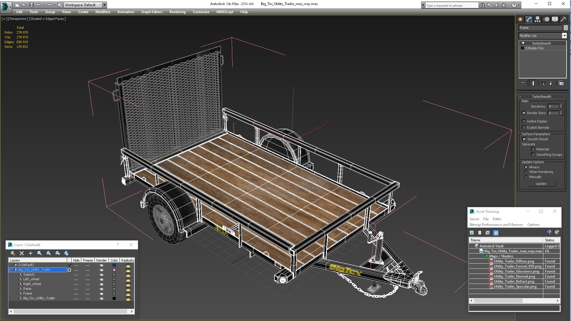 3D Big Tex Utility Trailer model - TurboSquid 2091544