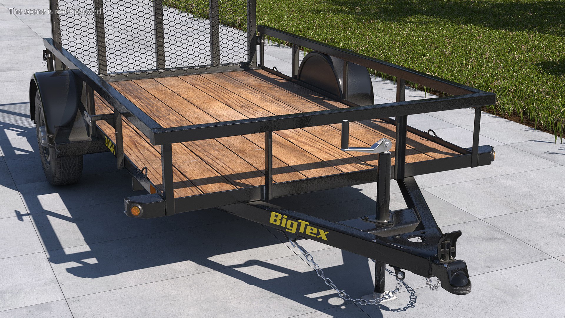 3D Big Tex Utility Trailer Model - TurboSquid 2091544