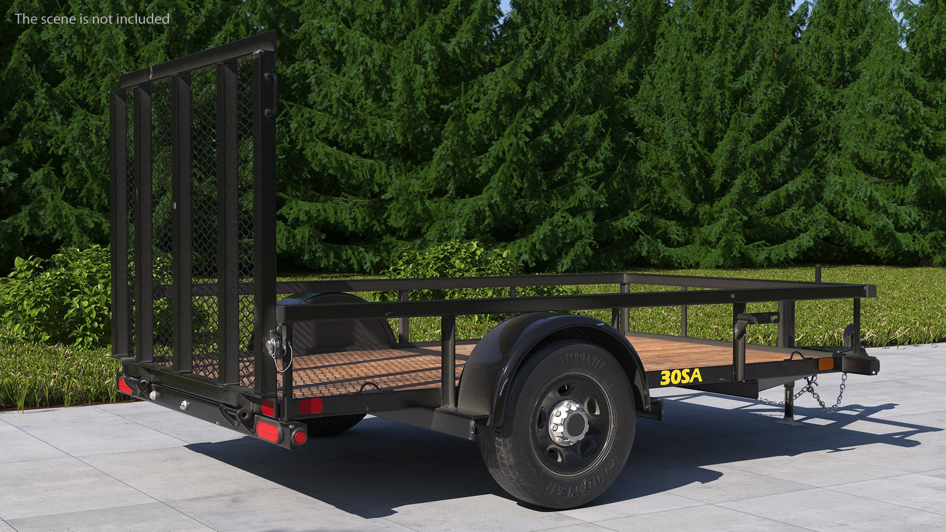 3D Big Tex Utility Trailer Model - TurboSquid 2091544