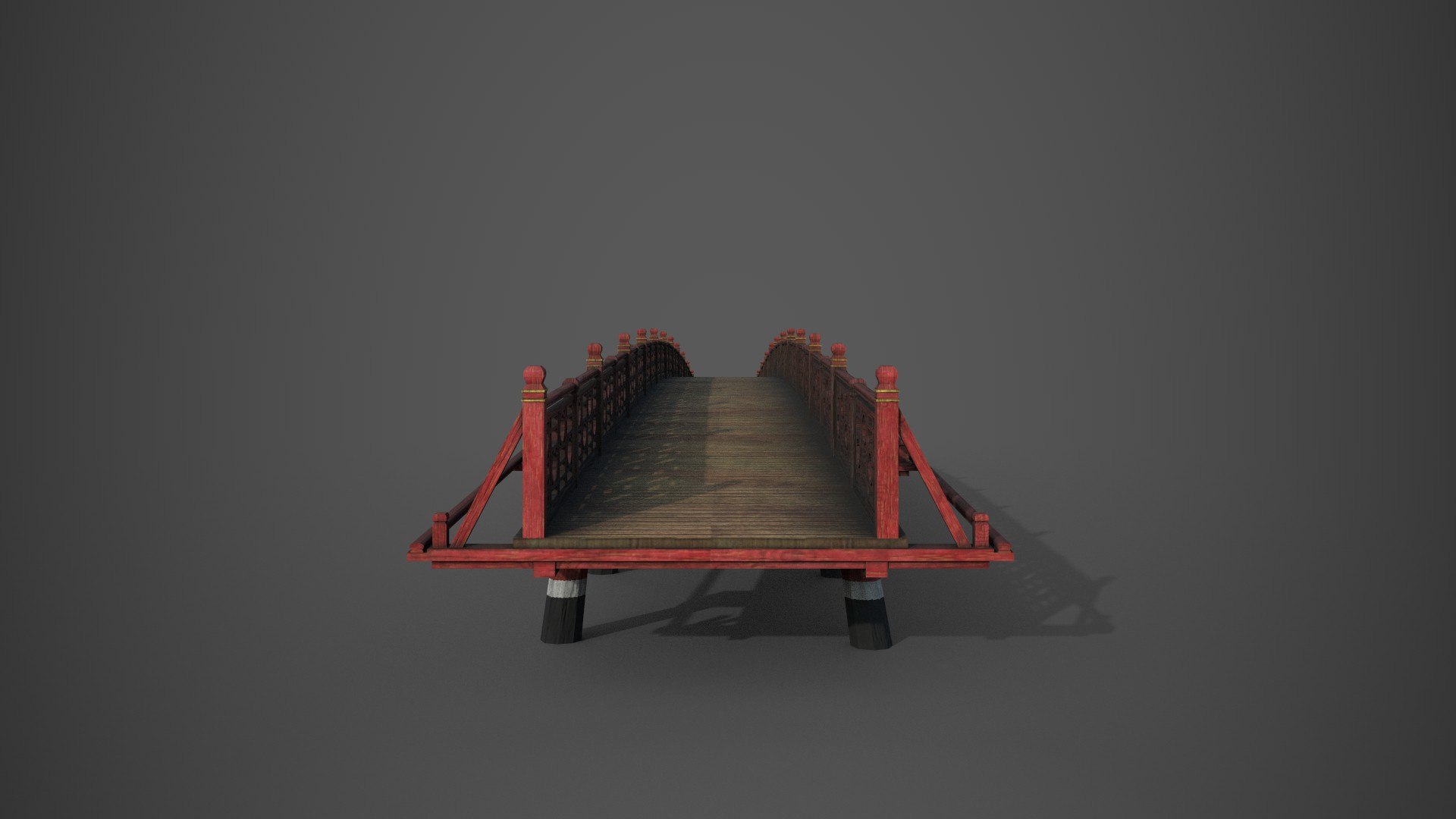 3D Asian Bridge Japanese Model - TurboSquid 1976810