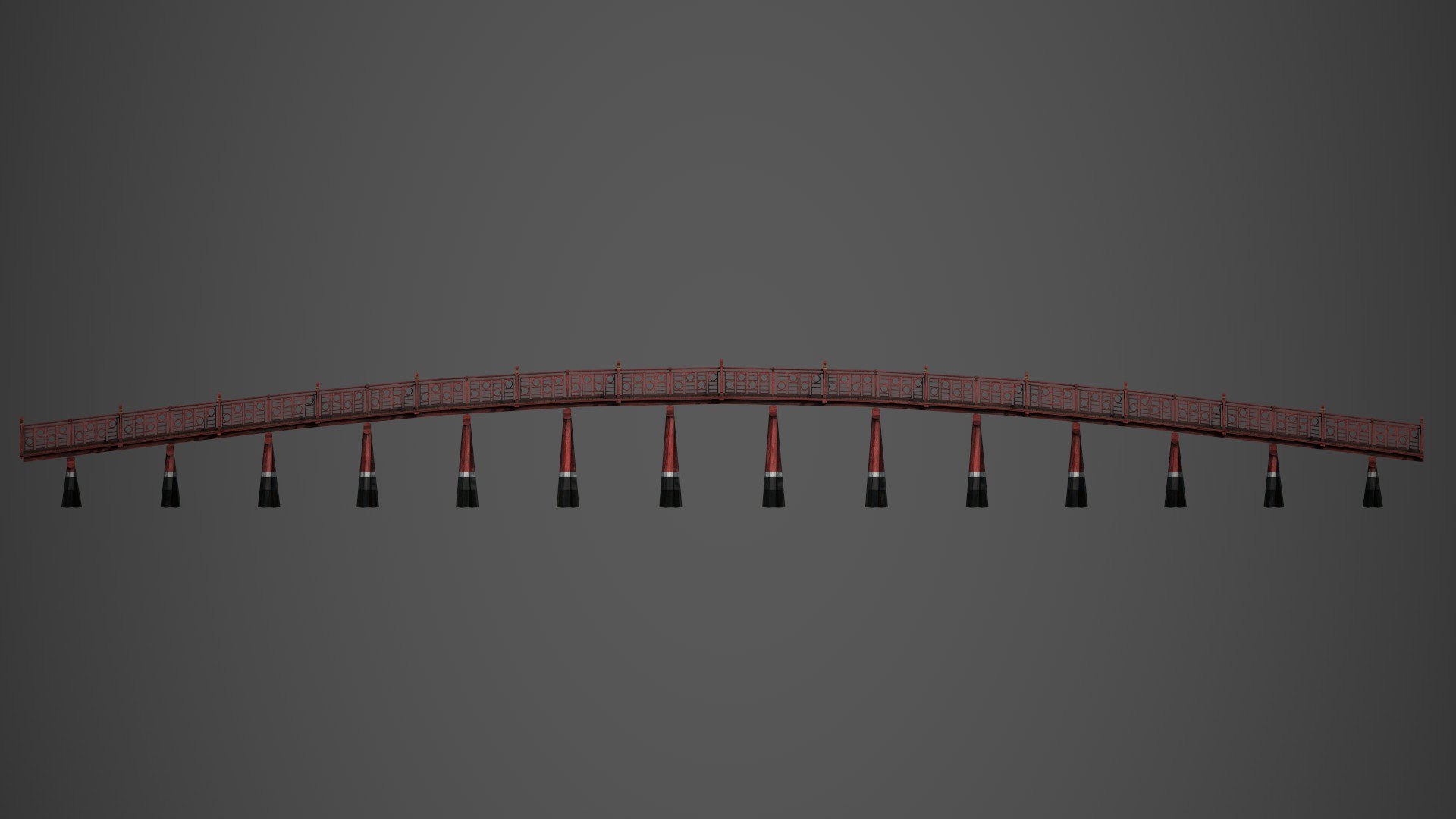 3D Asian Bridge Japanese Model - TurboSquid 1976810