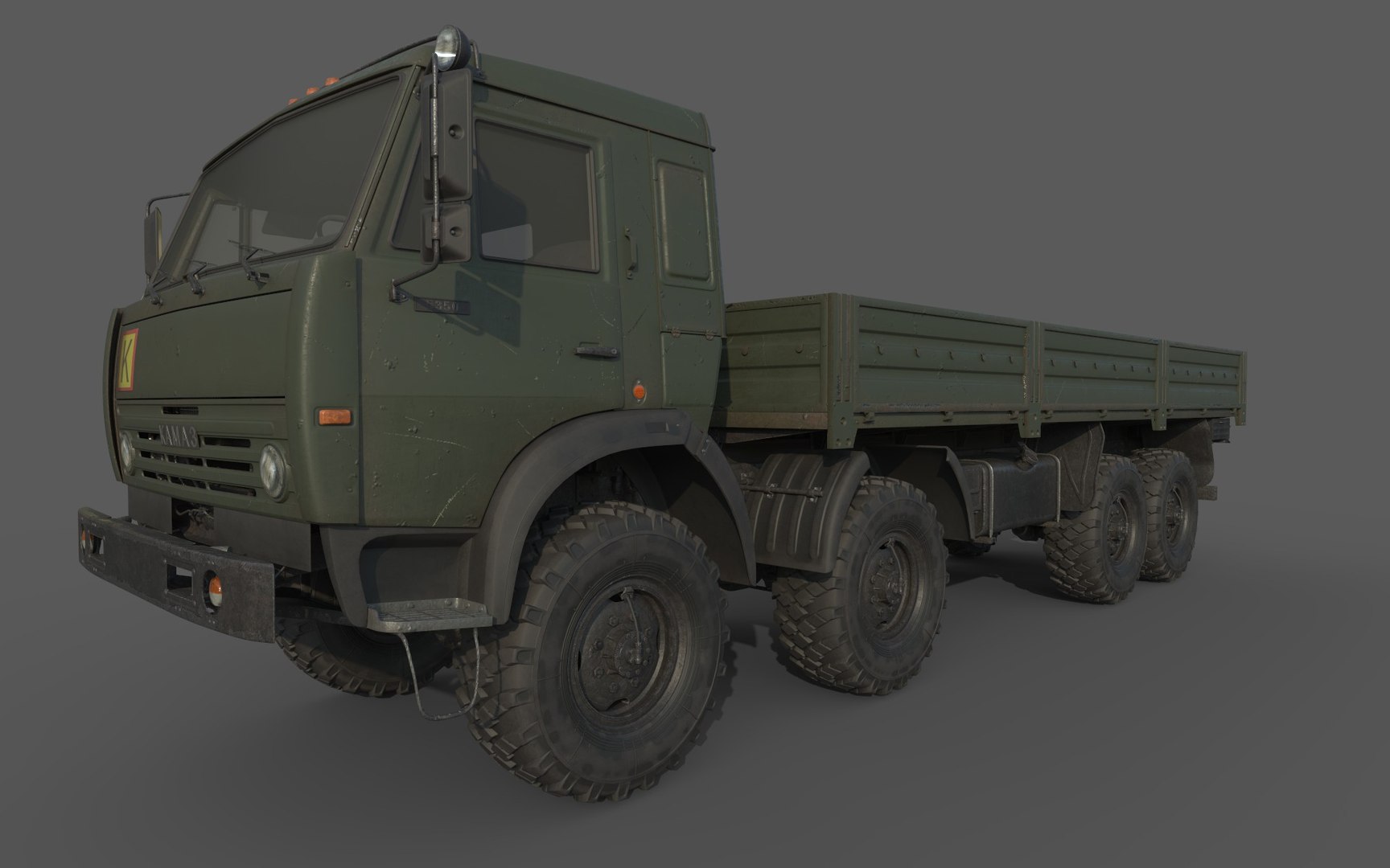 3D Kamaz 6350 - TurboSquid 2184427