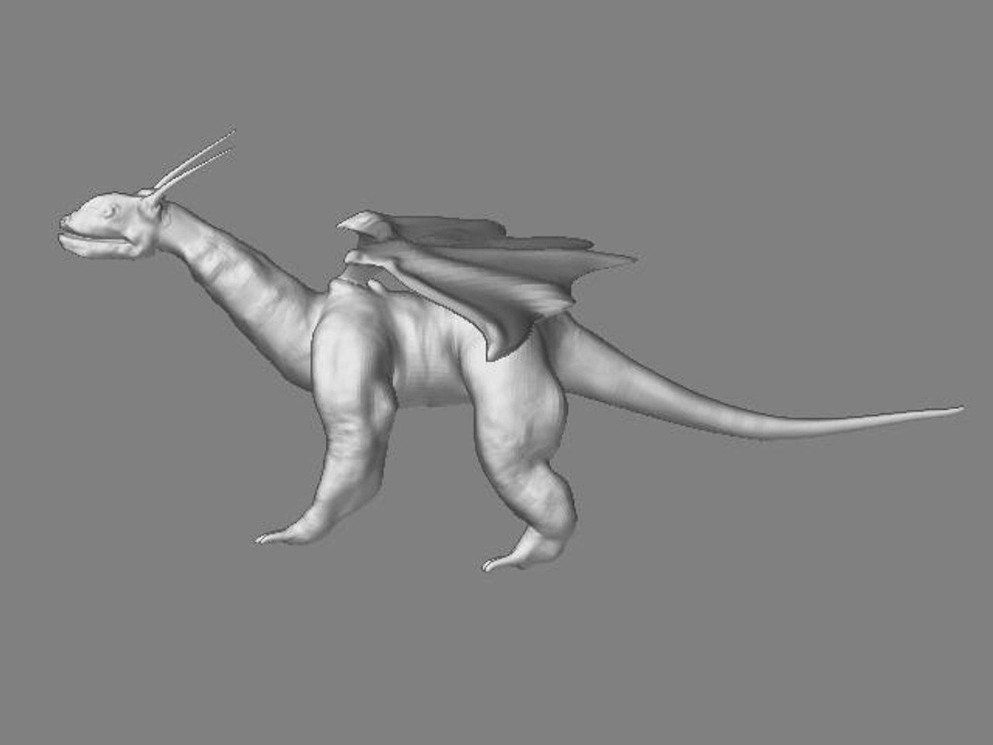 3d Model Dragon Polys Games