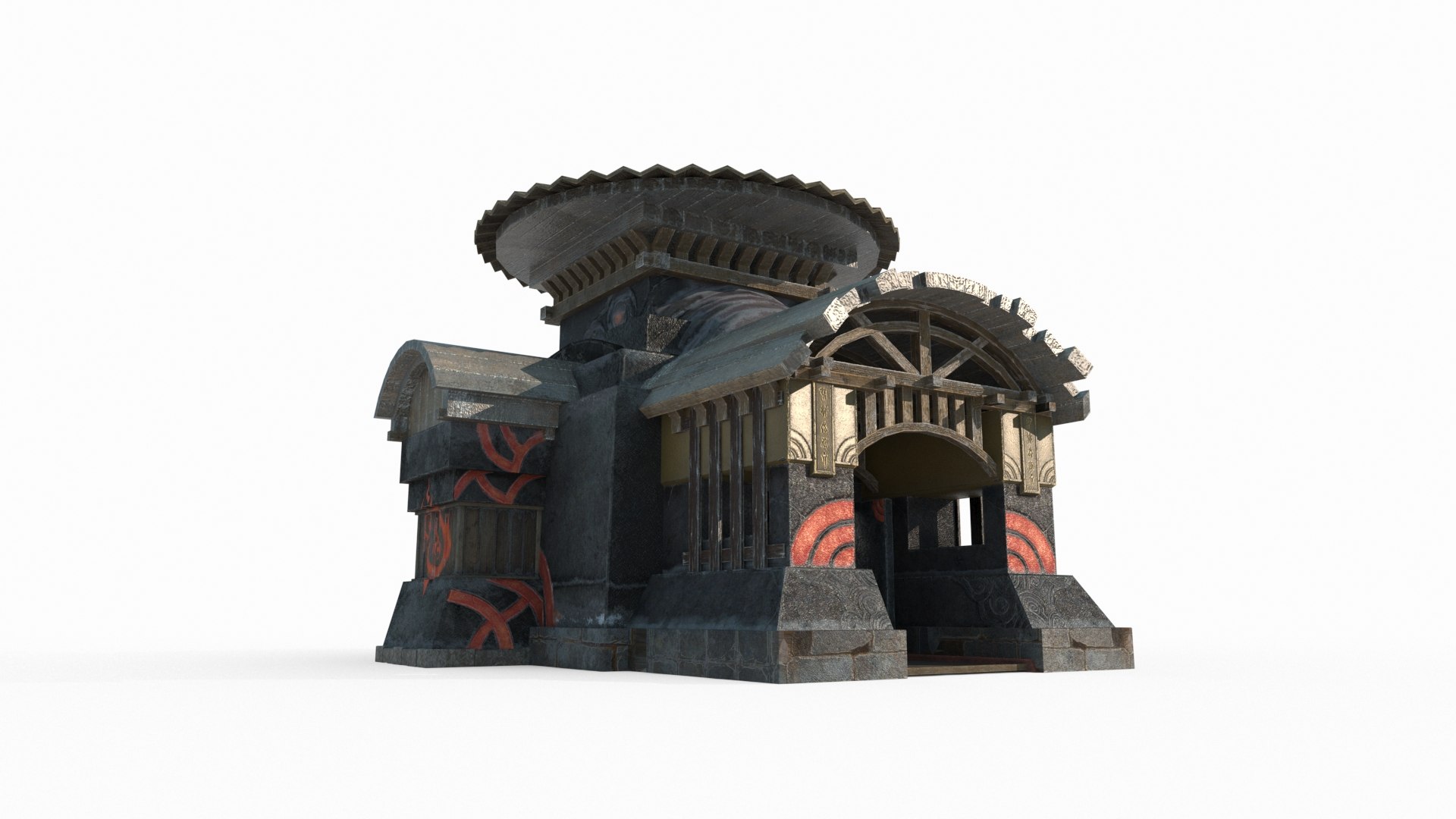 3D Ancient tribal houses model - TurboSquid 2162390