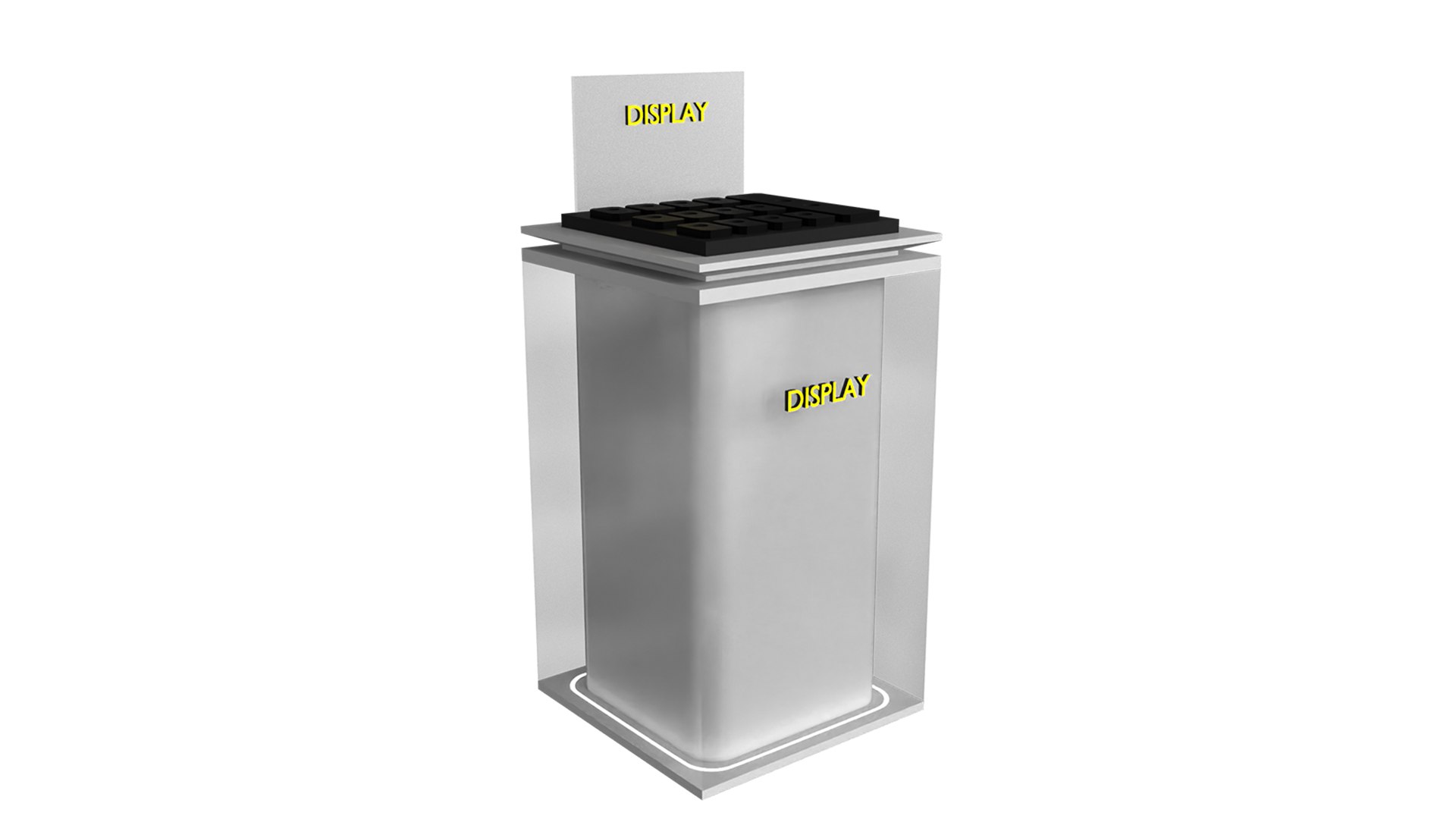 Totem Glass Display 3D Model - TurboSquid 2372165