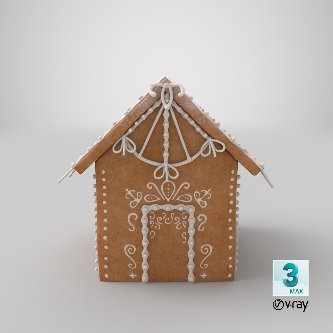 Gingerbread-house-01 3D model - TurboSquid 1246441