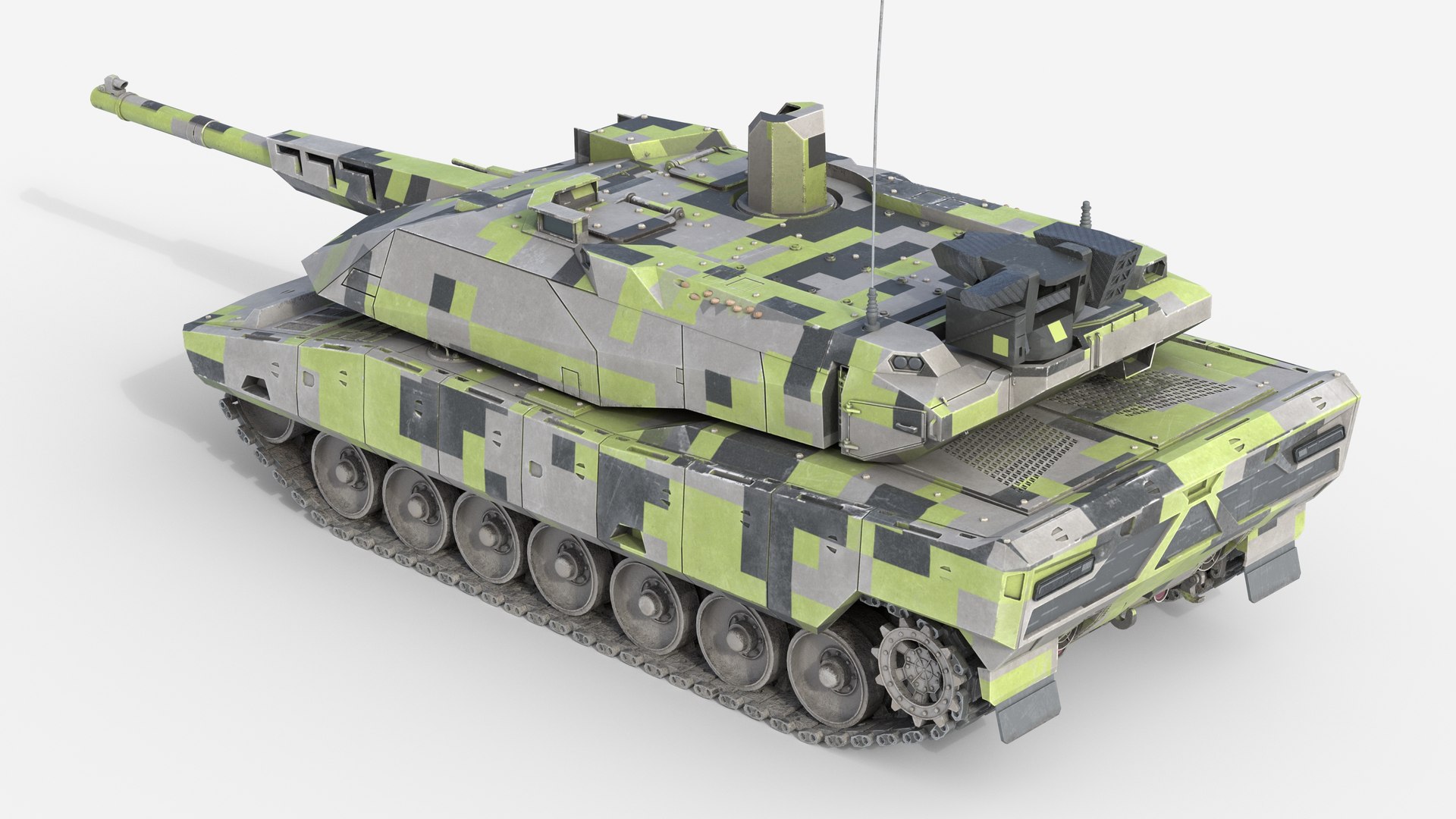 Panther KF51 Main Battle Tank 3D Model - TurboSquid 2268557