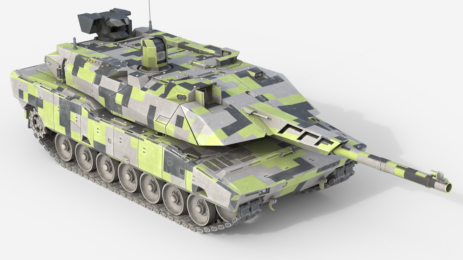 Panther KF51 Main Battle Tank 3D Model - TurboSquid 2268557